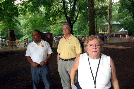 Parks Commissioners Kevin Jeffrey and Liam Kavanagh with Prospect Park ...