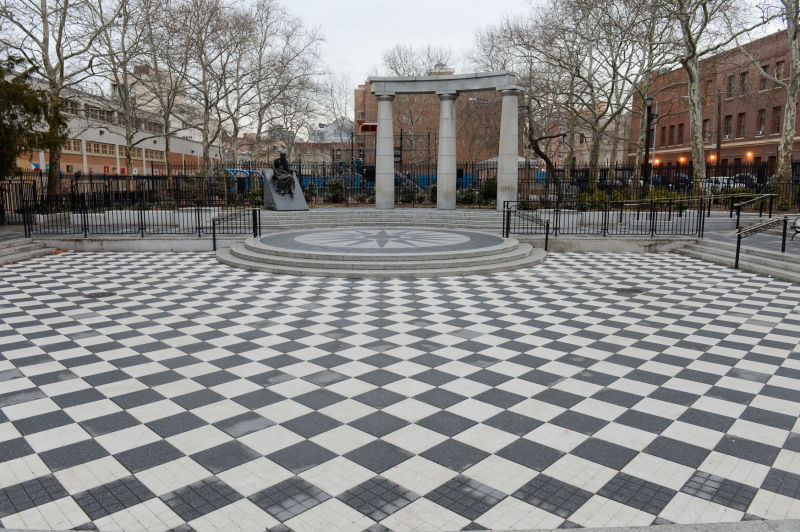 Athens Square Monuments - Socrates : NYC Parks