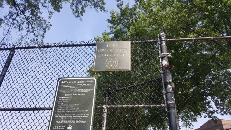 Judge Moses Weinstein Playground News - Parks Renames Vleigh Place ...