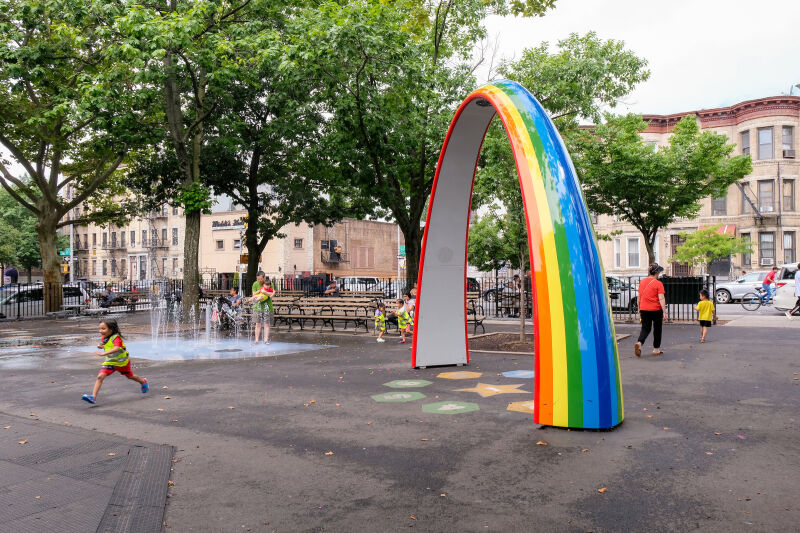 Rainbow Playground Highlights : NYC Parks
