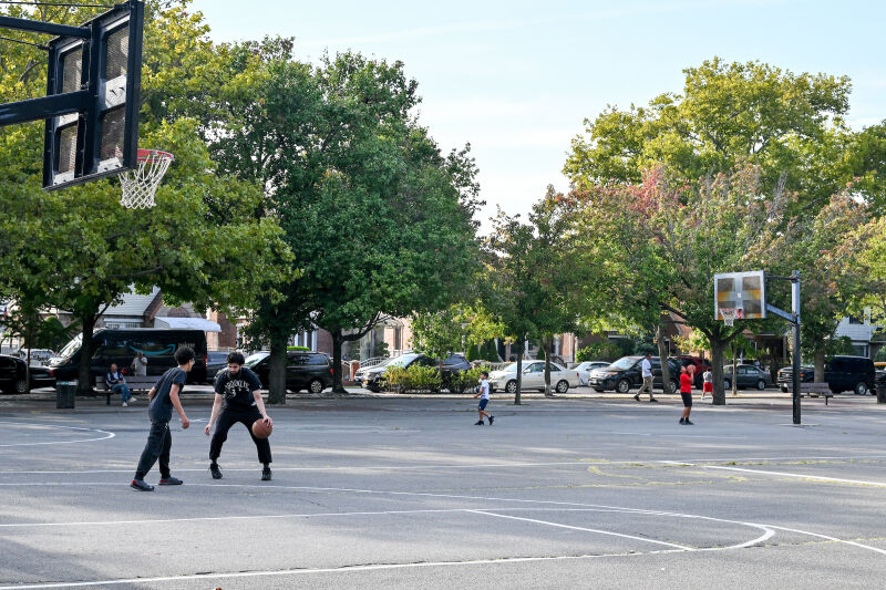Gorman Playground Monuments : NYC Parks
